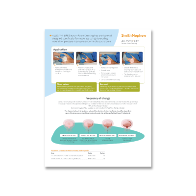 Allevyn Life Sacrum Application Guide | Cardinal Health Canada