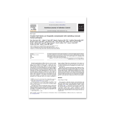 Hospital bath basins contamination study | Cardinal Health Canada